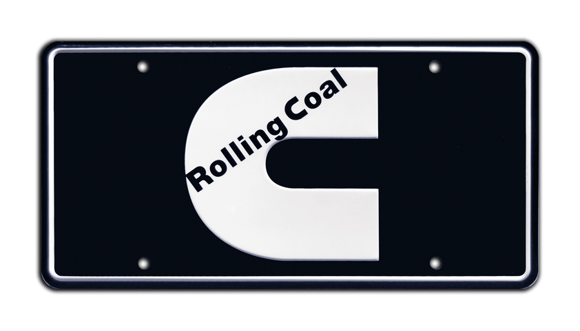 Rolling Coal | Cummins Diesel | Dodge Ram | Metal Stamped Vanity ...