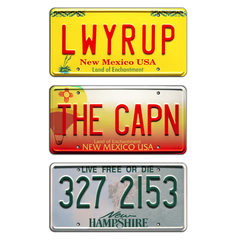 Breaking Bad | LWYRUP + THE CAPN + 327 2153 | Metal Stamped Replica ...