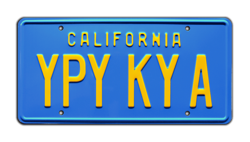 Die Hard | Yipee Ki Yay | Metal Stamped License Plate – Celebrity Machines