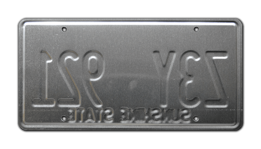 2 Fast 2 Furious | Z3Y 921 | Metal Stamped Replica Prop License Plate ...